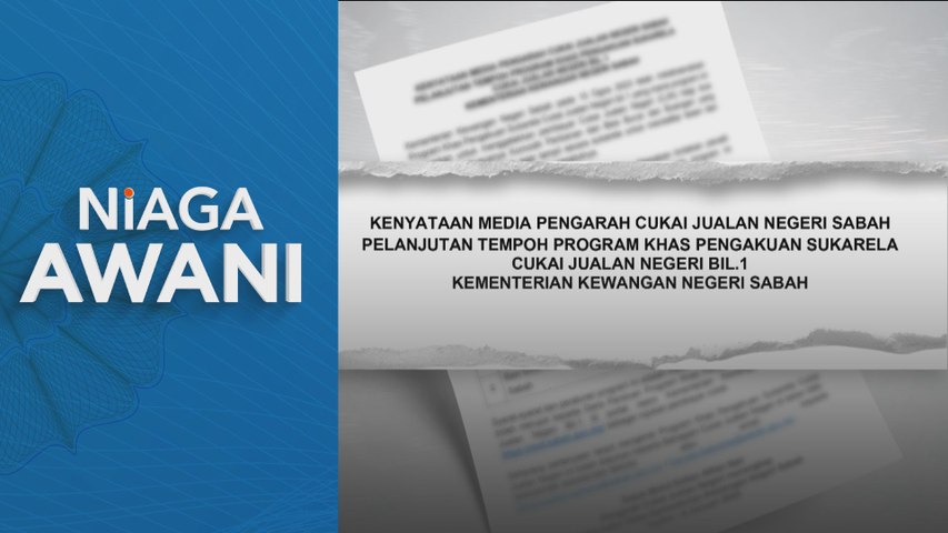 MoF Sabah lanjut program khas pengakuan sukarela CJN | Astro Awani