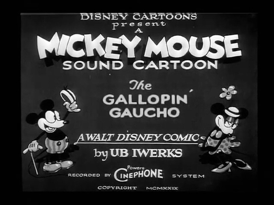 Mickey Mouse - The Gallopin' Gaucho 1928 HQ - Video Dailymotion