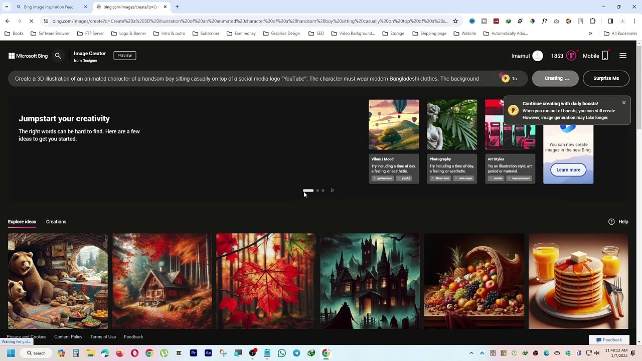 How to Make Social Media AI TRENDING images with Microsoft Bing for ...