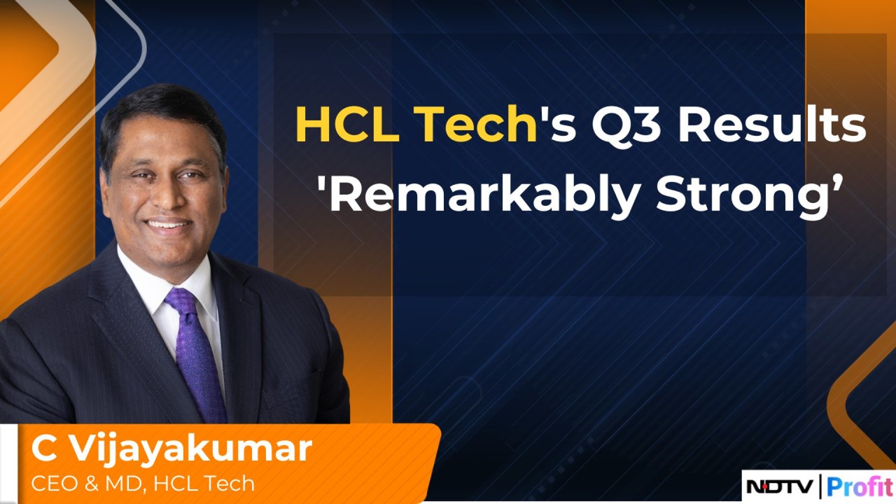 HCL Tech's Q3 Results 'Remarkably Strong: CEO & MD | NDTV Profit ...