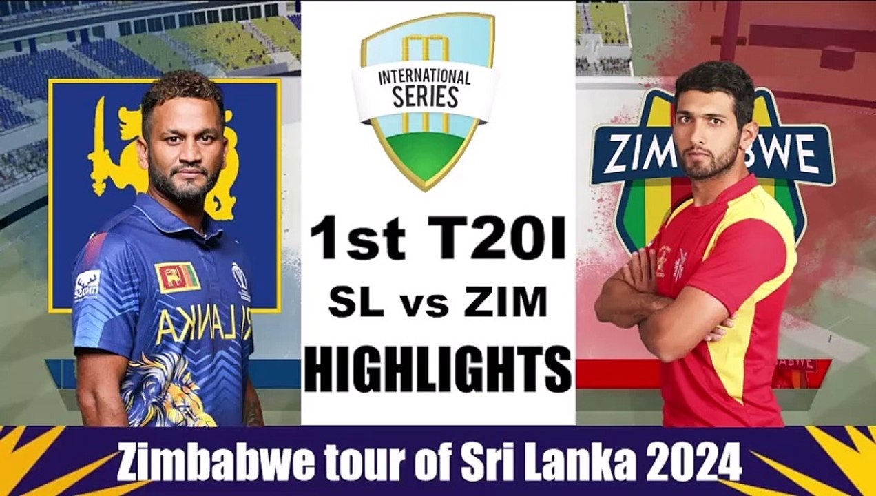 Sri Lanka vs Zimbabwe, 1st T20I highlights 2024 | SL vs ZIM, 1st T20I highlights 2024 - video ...