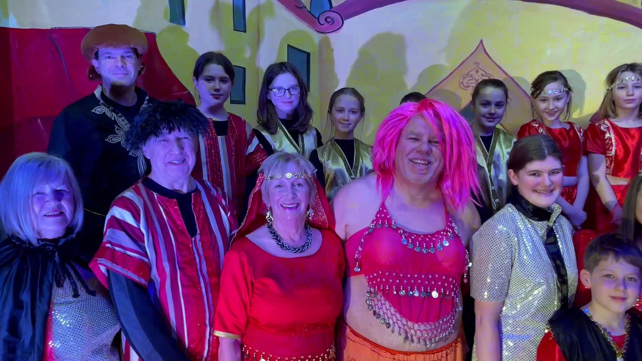 Cast of Ali Baba at Tedburn St Mary. Video by Alan Quick IMG_3453 ...