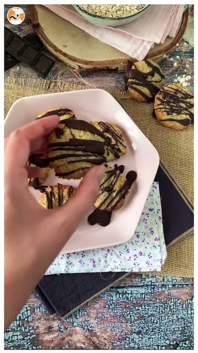 Oat okara cookies with chocolate - video Dailymotion