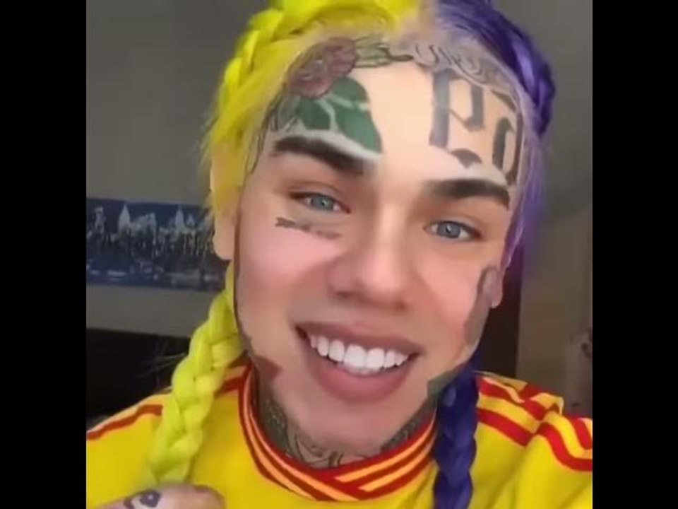 6ix9ine Debuts New Look From Hairstylist - video Dailymotion