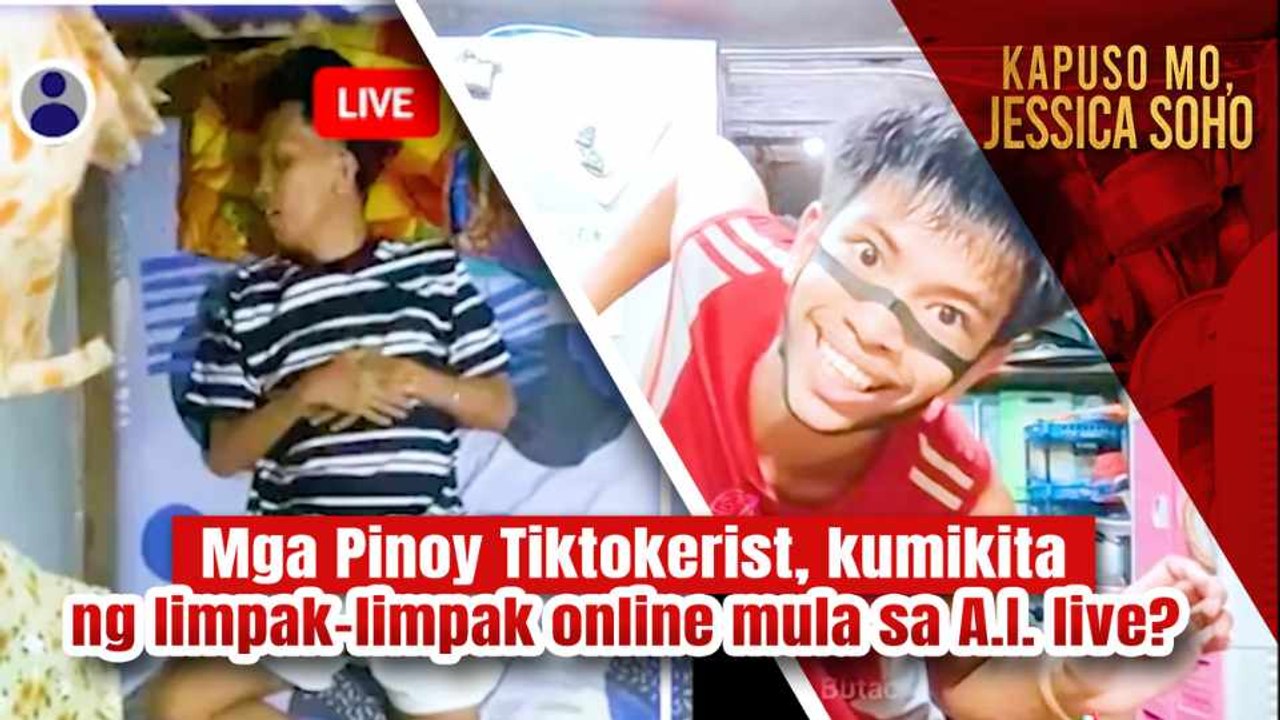 Mga Pinoy Tiktokerist, kumikita ng limpak-limpak online mula sa A.I. live? | Kapuso Mo, Jessica ...