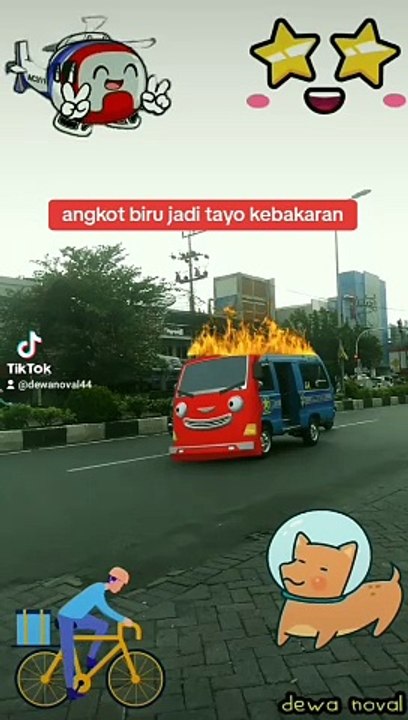 angkot biru jadi tayo kebakaran - Video Dailymotion