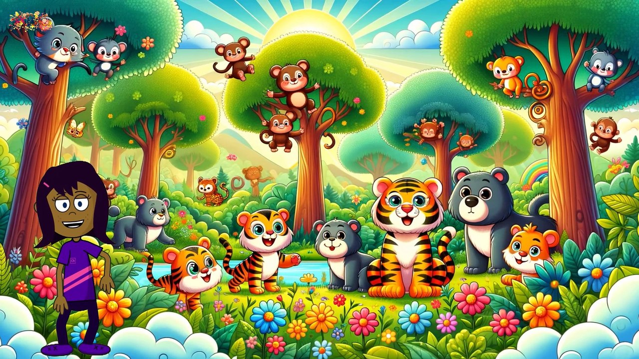 WILD ANIMALS | Learn Wild Animals Names For Children, Kids And Toddlers ...