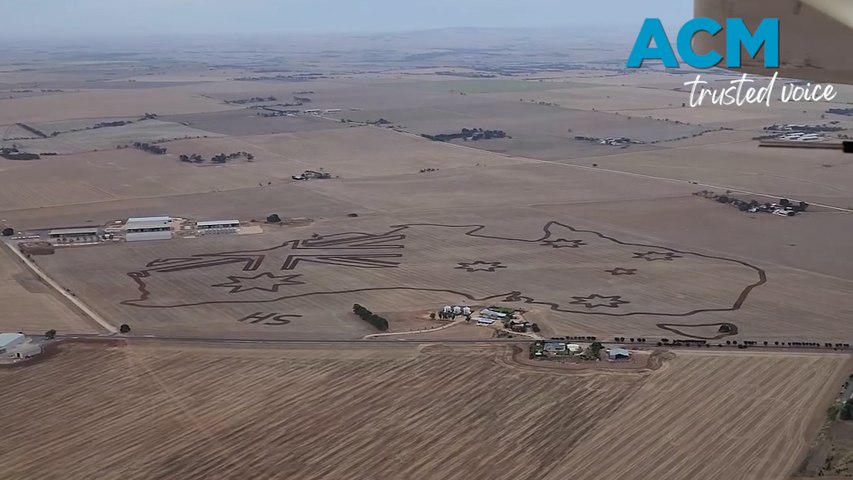 SA farmer creates giant Aussie flag using tractor | The Canberra Times ...