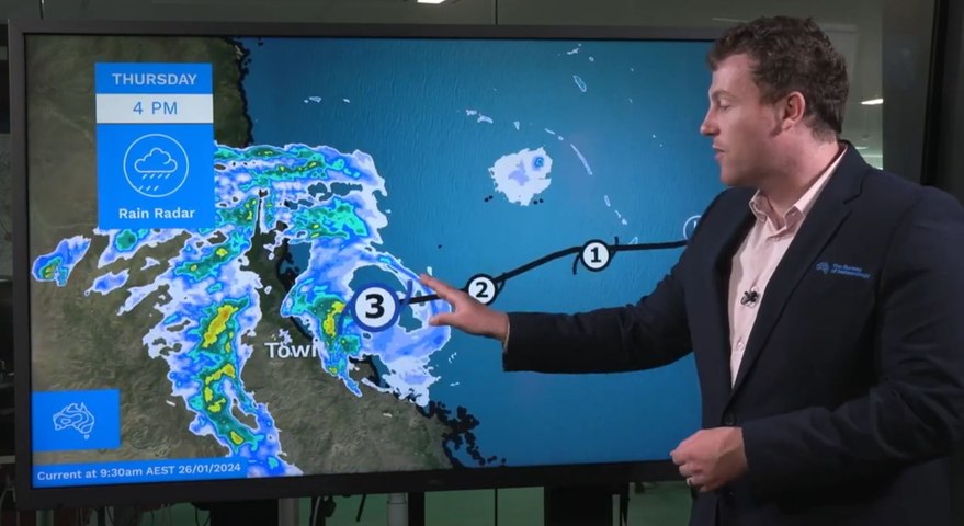 Tropical Cyclone Kirrily crosses the interior of Queensland | Newcastle ...