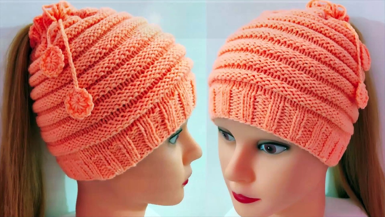 #easy woolen cap design for girl | topi ka design | easy cap kaise ...