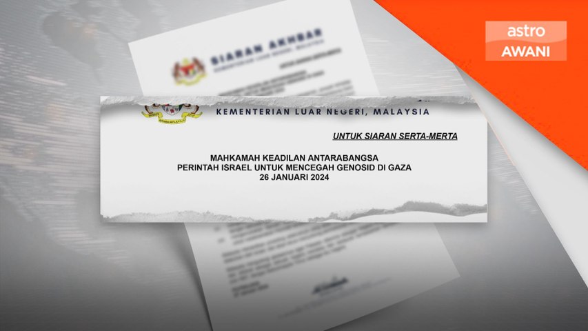 Genosid dan kekejaman Israel, Malaysia sokong keputusan ICJ | Astro Awani