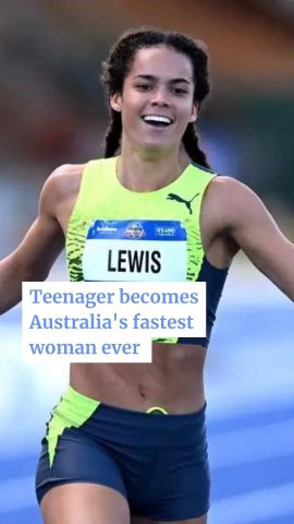 Teen sprinter Torrie Lewis breaks Australian 100m record | The Canberra ...