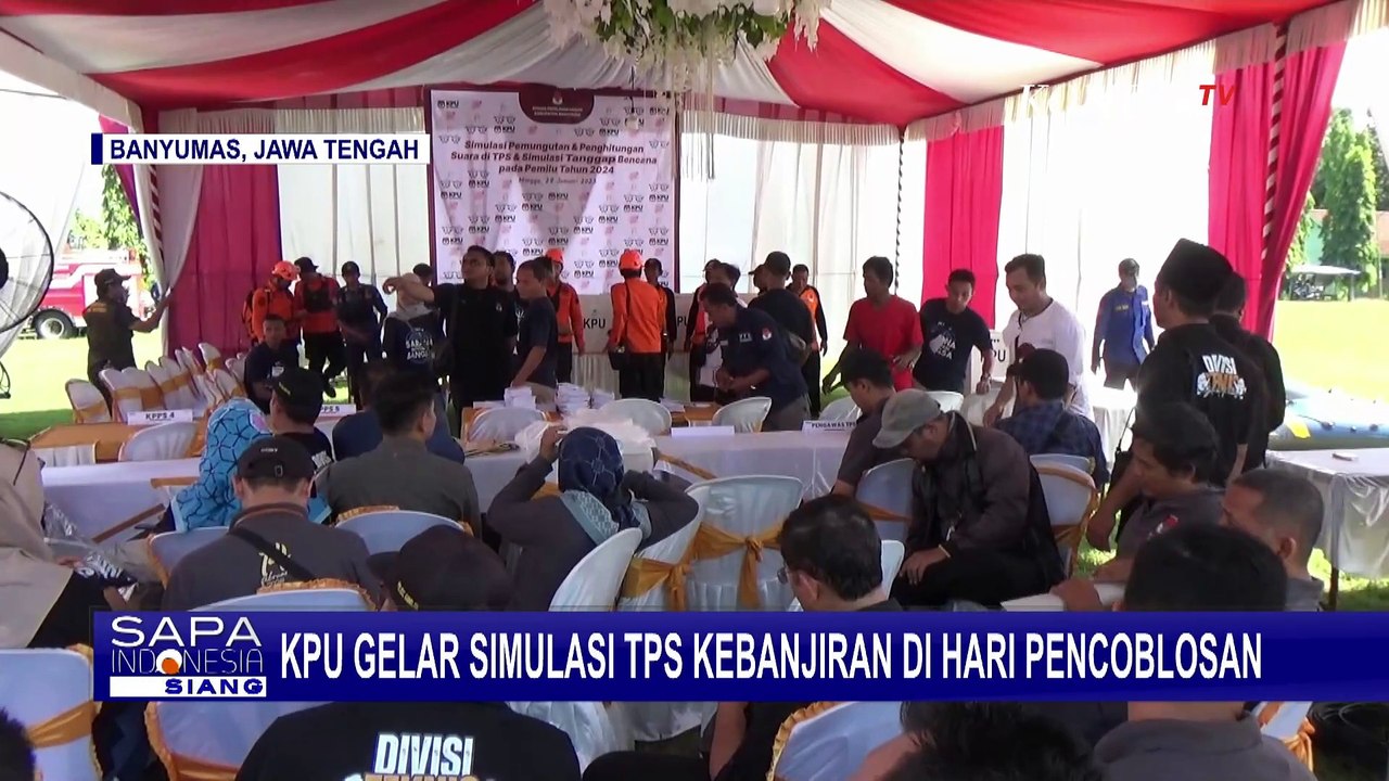 Riuh, Begini Suasana Simulasi TPS di Banyumas Kebanjiran di Hari ...