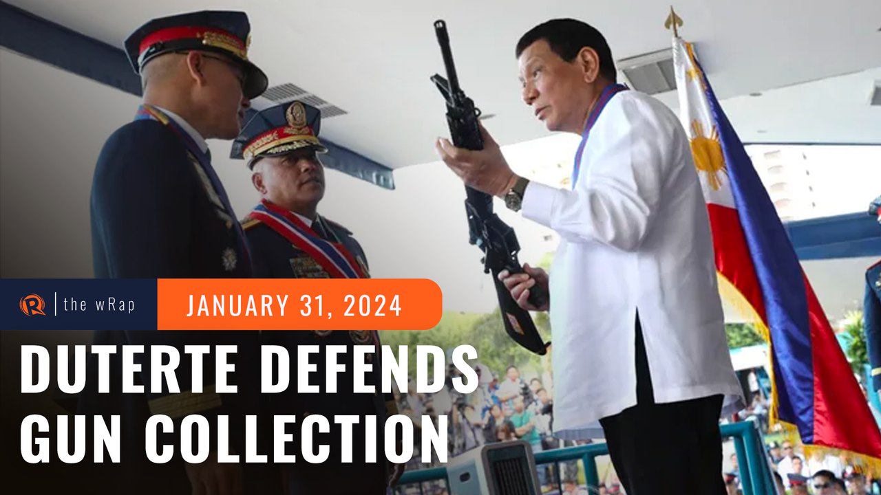 Duterte got licenses for over 300 guns 2 weeks before his term ended ...