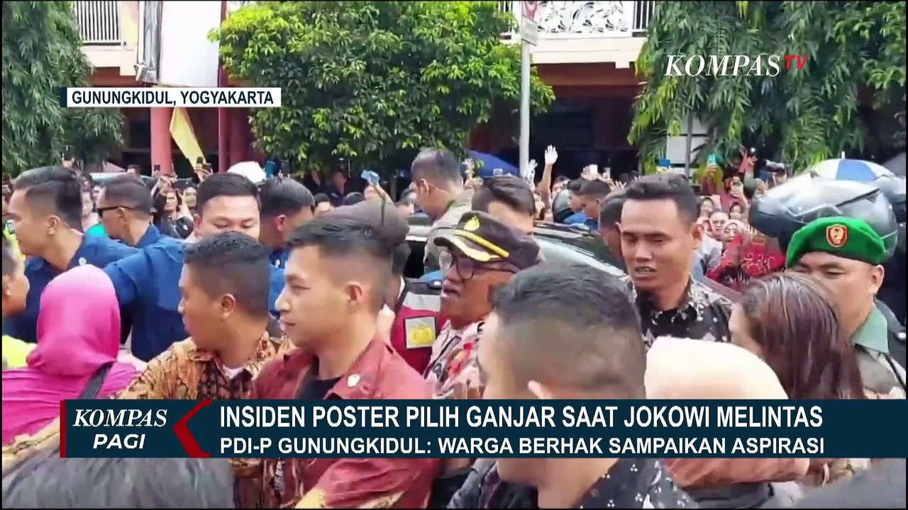 Respons Ganjar Soal Insiden Warga Bentangkan Spanduk 'Pilih Ganjar' Saat Jokowi Melintas - Video ...