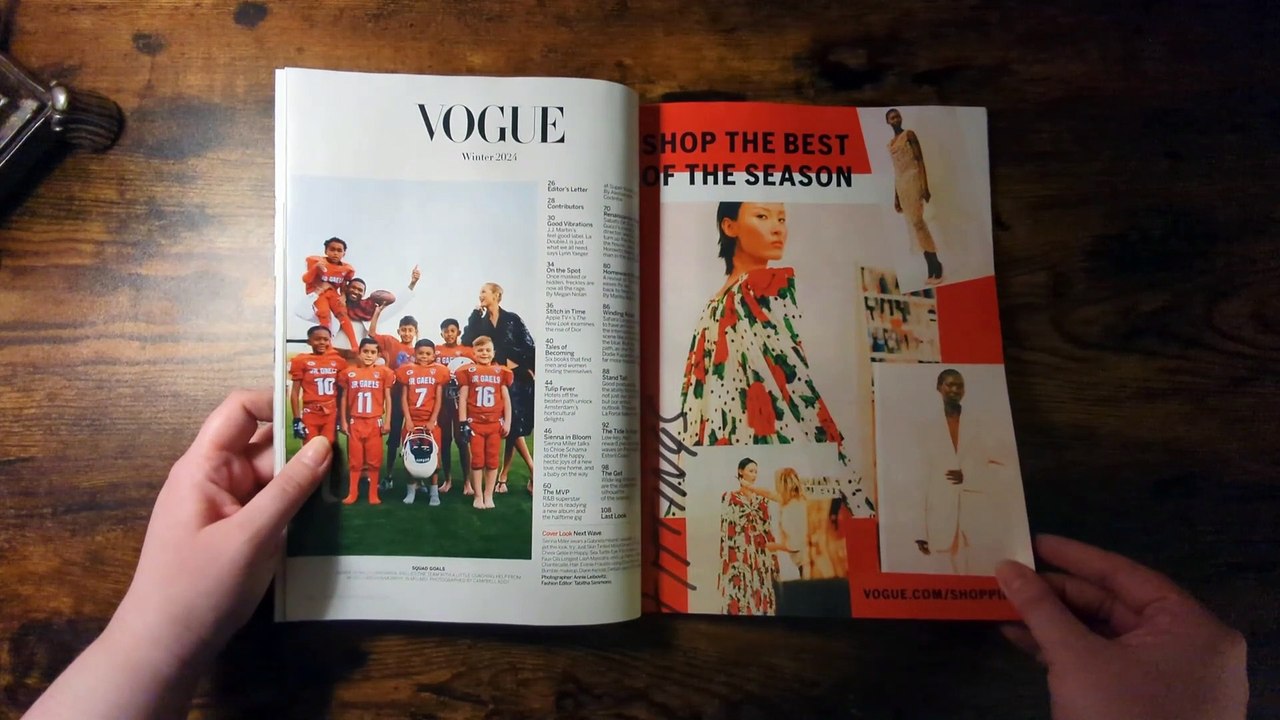 Page Turning ASMR | VOGUE Winter 2024 Magazine | Sienna Miller - video ...