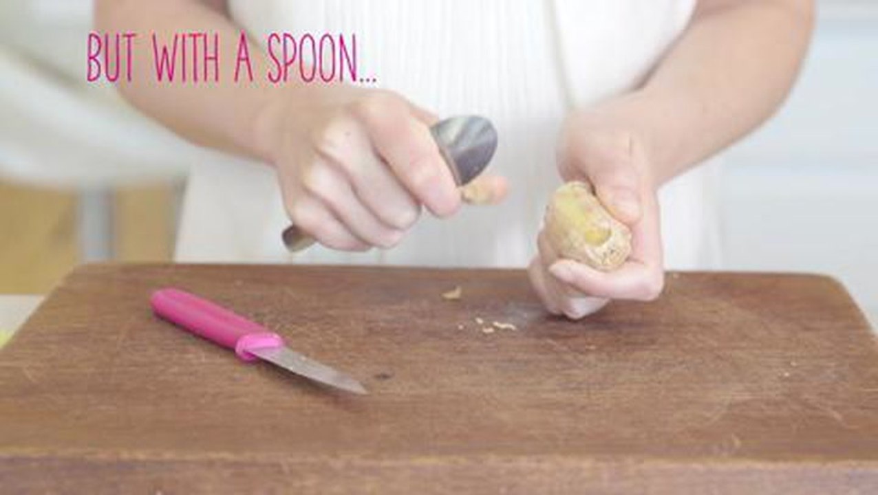 How To Peel Ginger With A Spoon I GoodToEat - video Dailymotion
