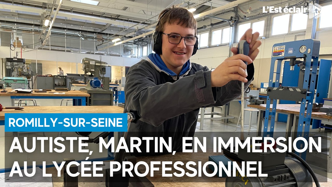 Martin, autiste, en immersion au lycée professionnel Diderot de Romilly ...