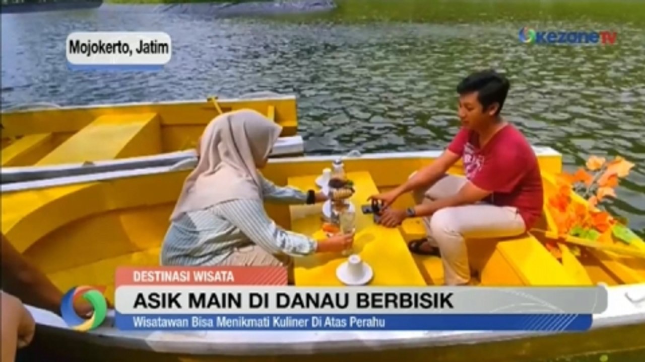 Danau Berbisik, Nusansa Baru Menikmati Alam sambil Kulineran di Atas Perahu - video Dailymotion