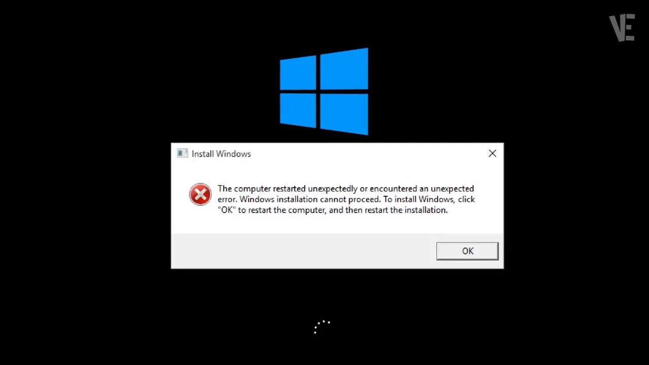 How To Fix The computer restarted unexpectedly or encountered an ...