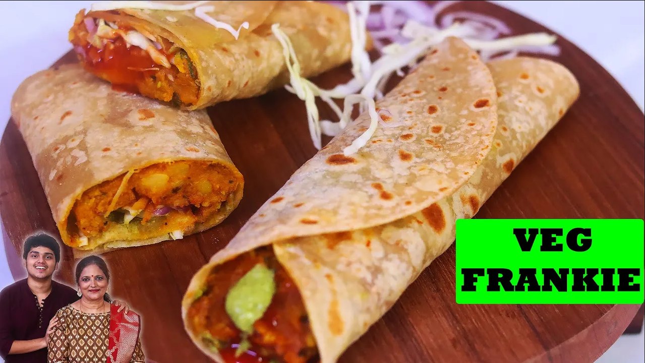 स्ट्रीट स्टाइल वेज फ्रेंकी | Vegetable Frankie Mumbai Street Food ...
