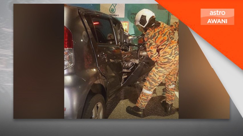 Remaja lelaki maut kereta dipandu langgar belakang lori | Astro Awani