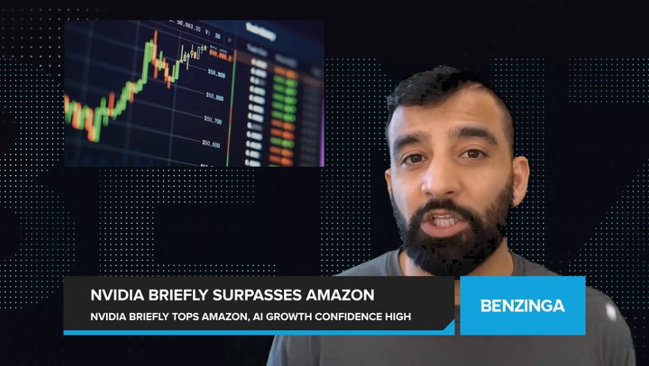 Nvidia Briefly Surpasses Amazon's Market Cap as Stock Continues ...