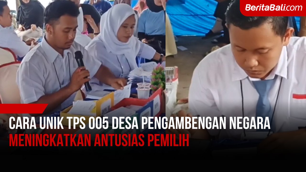 Cara Unik TPS 005 Desa Pengambengan Negara Meningkatkan Antusias Pemilih - Video Dailymotion