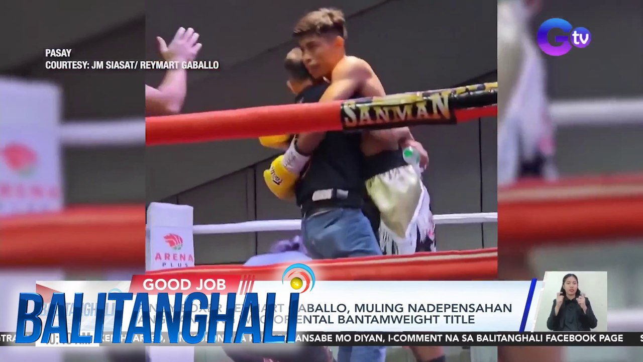 Pinoy boxer Reymart Gaballo, muling nadepensahan ang kaniyang WBO Oriental Bantamweight Title ...