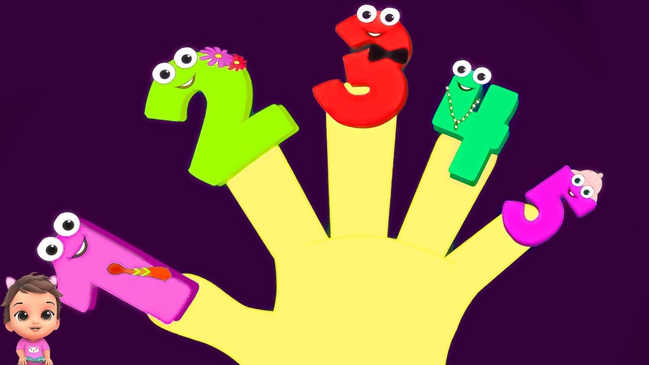 Learn Numbers with Finger Family Nursery Rhyme & Learning Video for ...