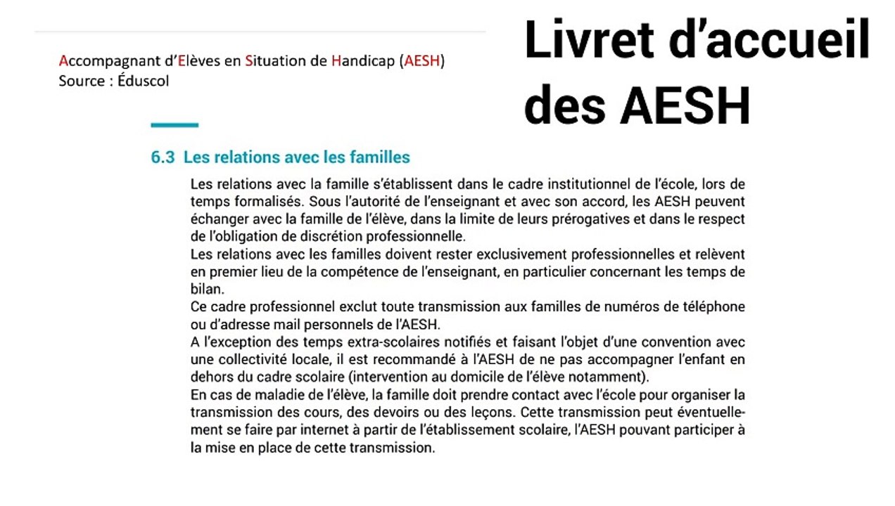 AESH Familles - Vidéo Dailymotion