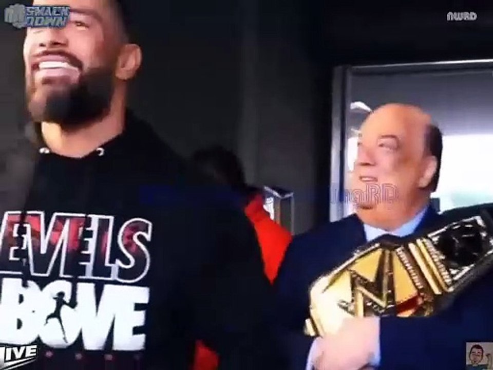 Roman reigns hugs Jimmy Uso backstage on WWE Smackdown (February 16 ...