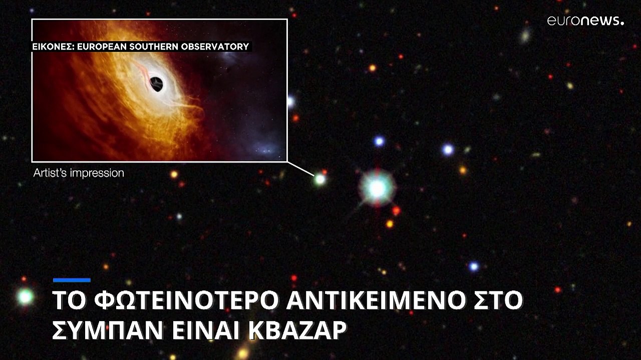 Το λαμπρότερο αντικείμενο του Σύμπαντος είναι ένα κβάζαρ - video ...
