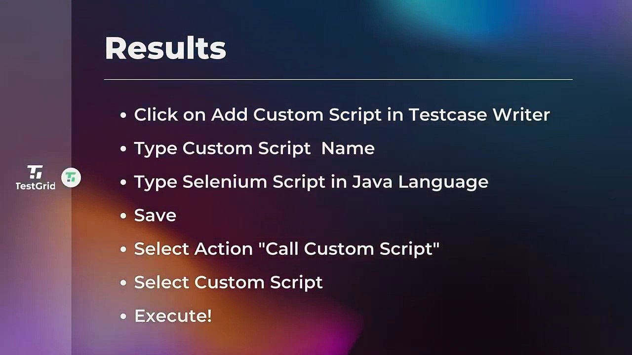 Custom Scripting in Selenium with TestGrid _ Write Automated Tests in ...