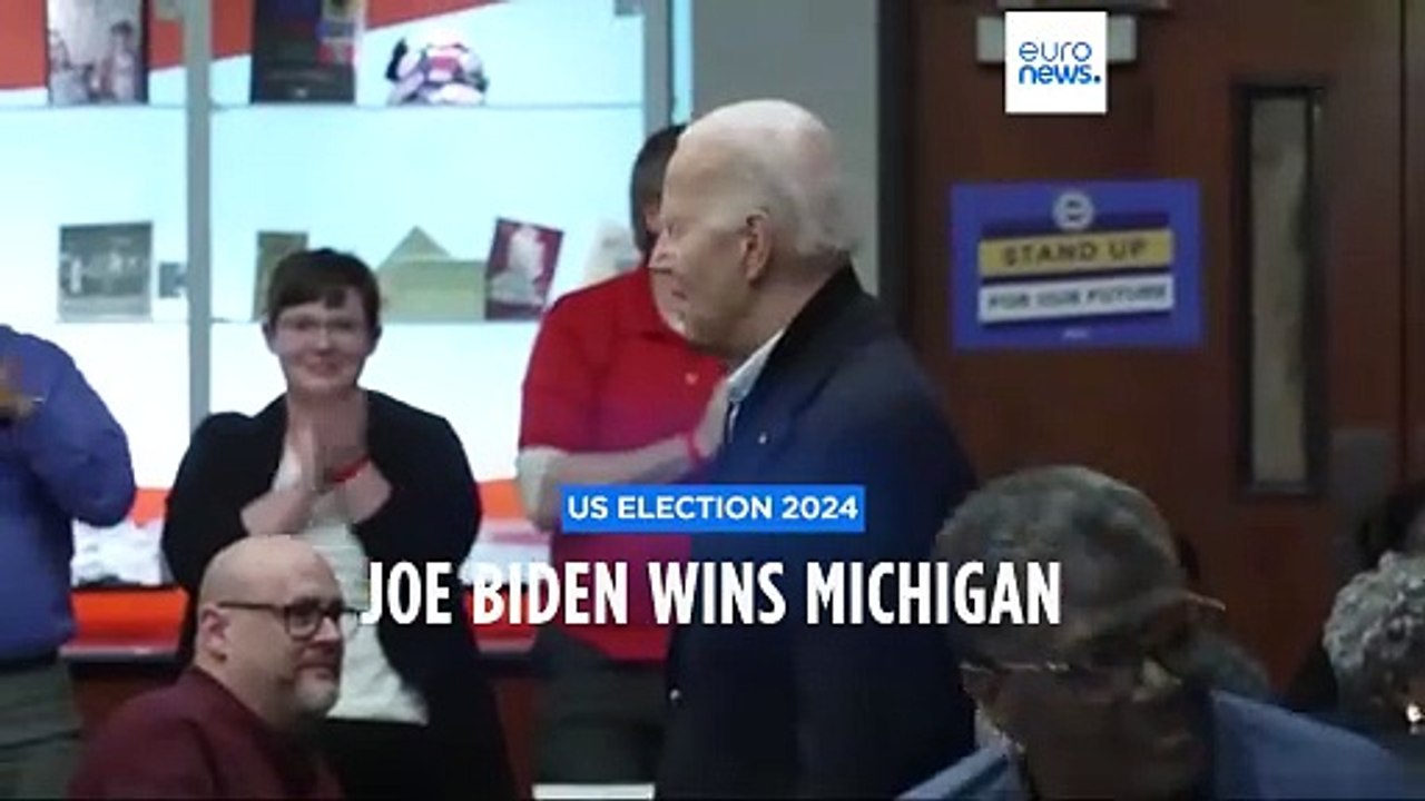 Biden wins MIchigan primary but support hit over Gaza - video Dailymotion