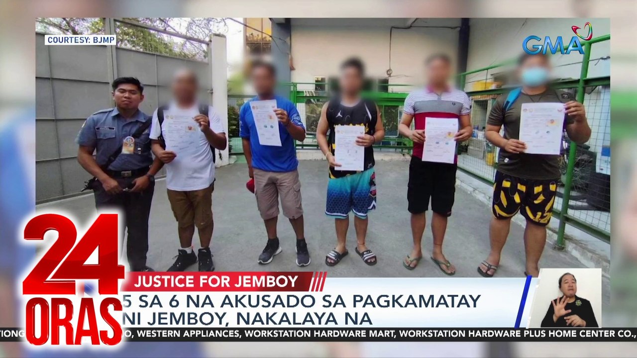 5 sa 6 na akusado sa pagkamatay ni Jemboy, nakalaya na | 24 Oras ...