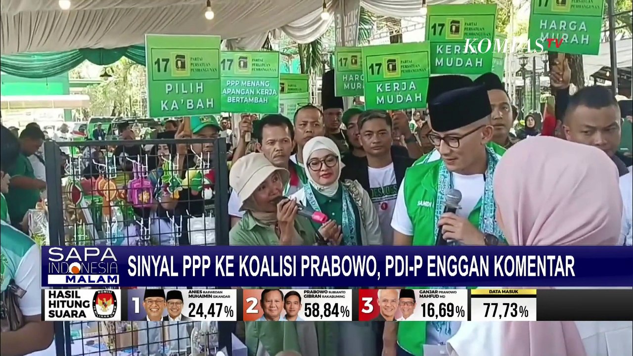 Sinyal PPP Gabung Koalisi Prabowo-Gibran, PDIP Enggan Komentar - Video Dailymotion