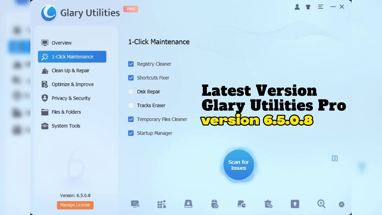 [Free Pro License] Glary Utilities 6.5.0.8 Pro 2024: Software to ...