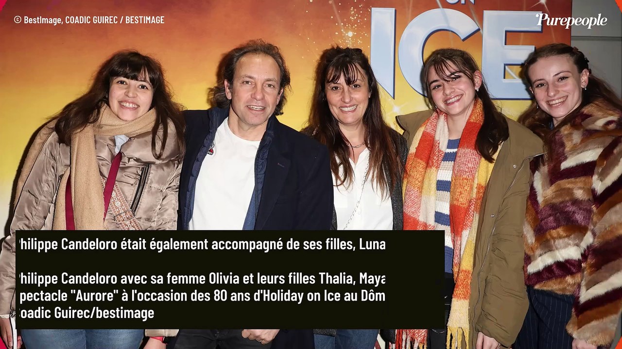 PHOTOS Philippe Candeloro avec sa femme et leurs 3 filles, Thalia, Maya ...