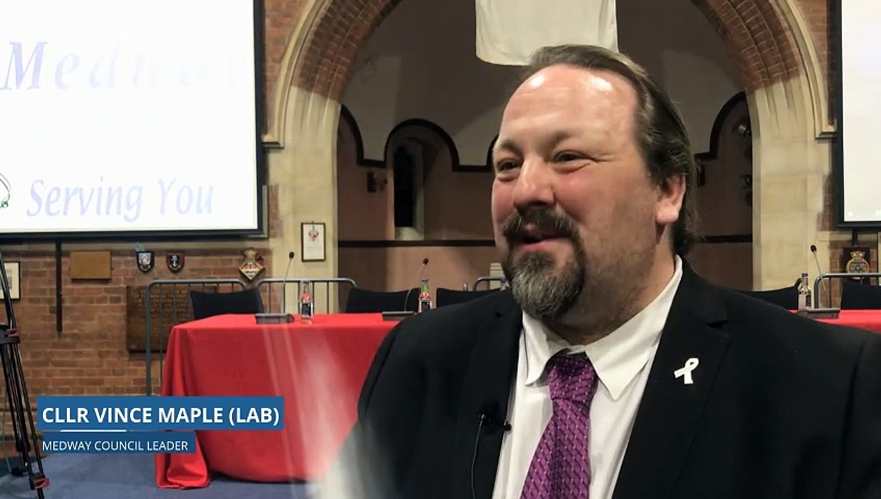 Vince Maple speaking after Medway Council's budget was approved - video ...