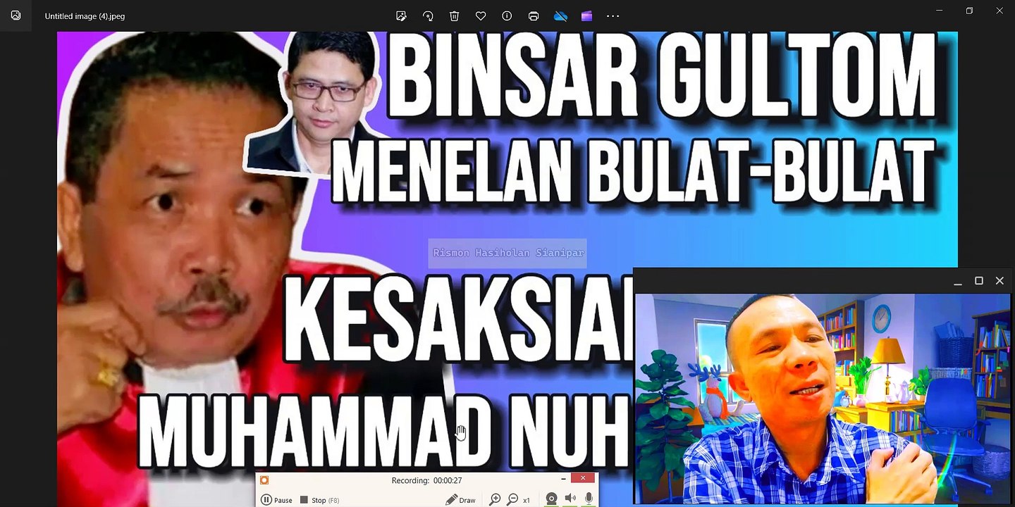 BINSAR GULTOM MENELAN BULAT-BULAT KETERANGAN PENIPU MUHAMMAD NUH AL ...