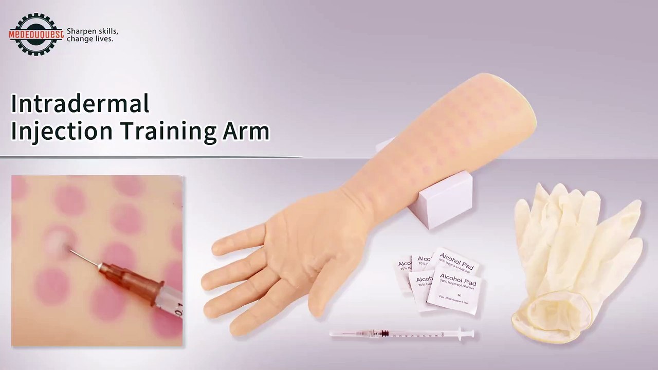 Practice Intradermal Injection with MedEduQuest ID Injection Arm─影片 ...
