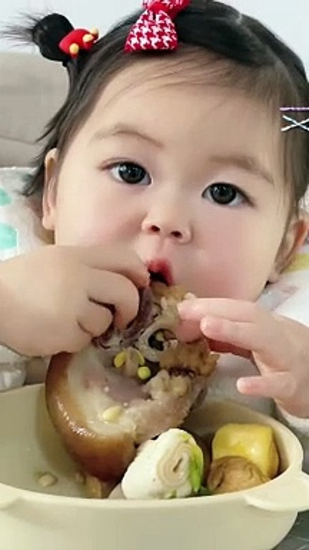 Cute Baby Eating