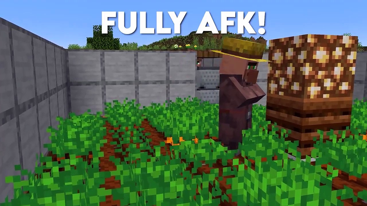 Minecraft Villager Afk Crop Farm 1 20 Tutorial Potato Wheat Carrot