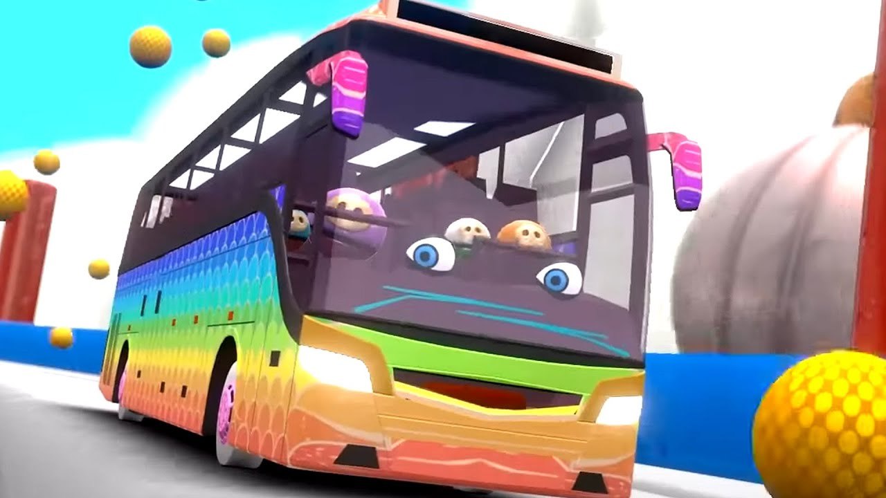 Wheels On The Bus, Nursery Rhymes, Bus Song for Children by Kids Tv ...