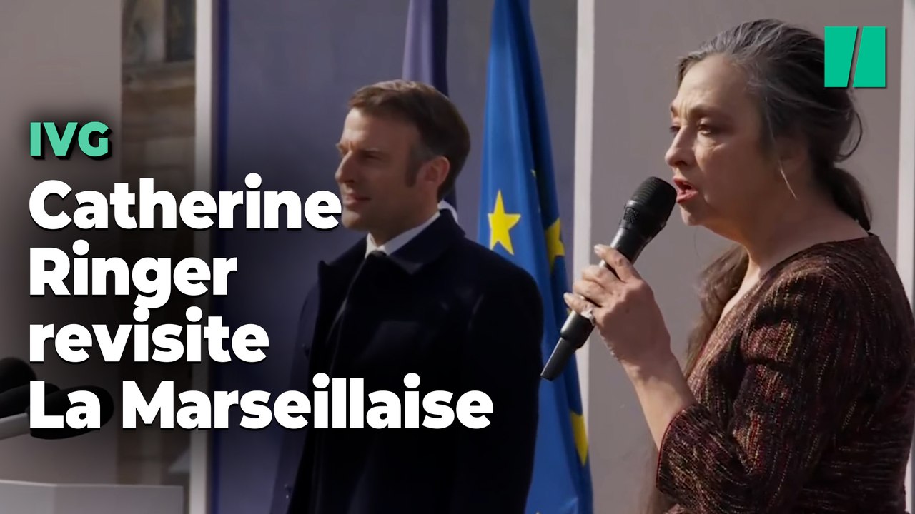 Réécoutez La Marseillaise féminisée par Catherine Ringer lors de la cérémonie sur l’IVG - Vidéo ...