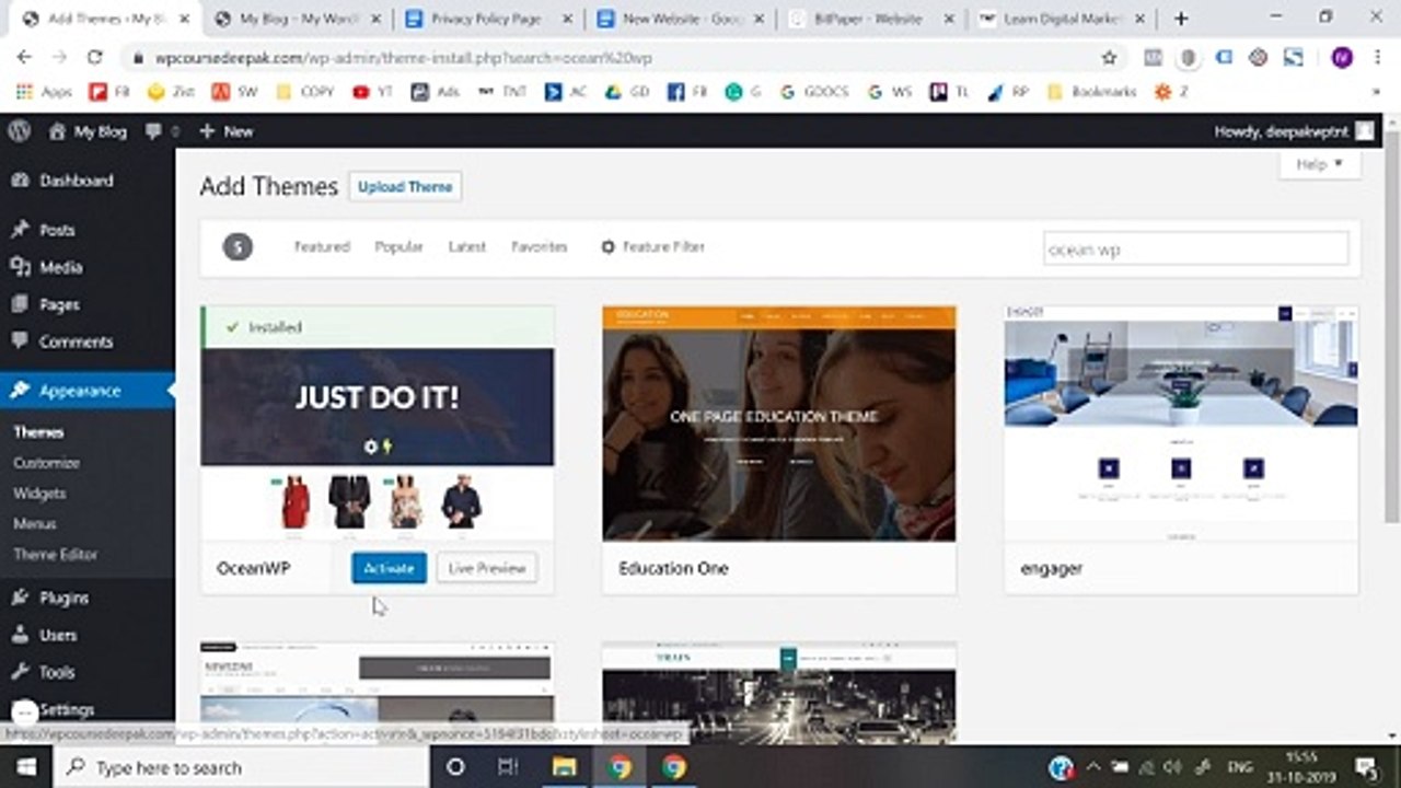 Lesson 5 Wordpress Course 2024 - video Dailymotion