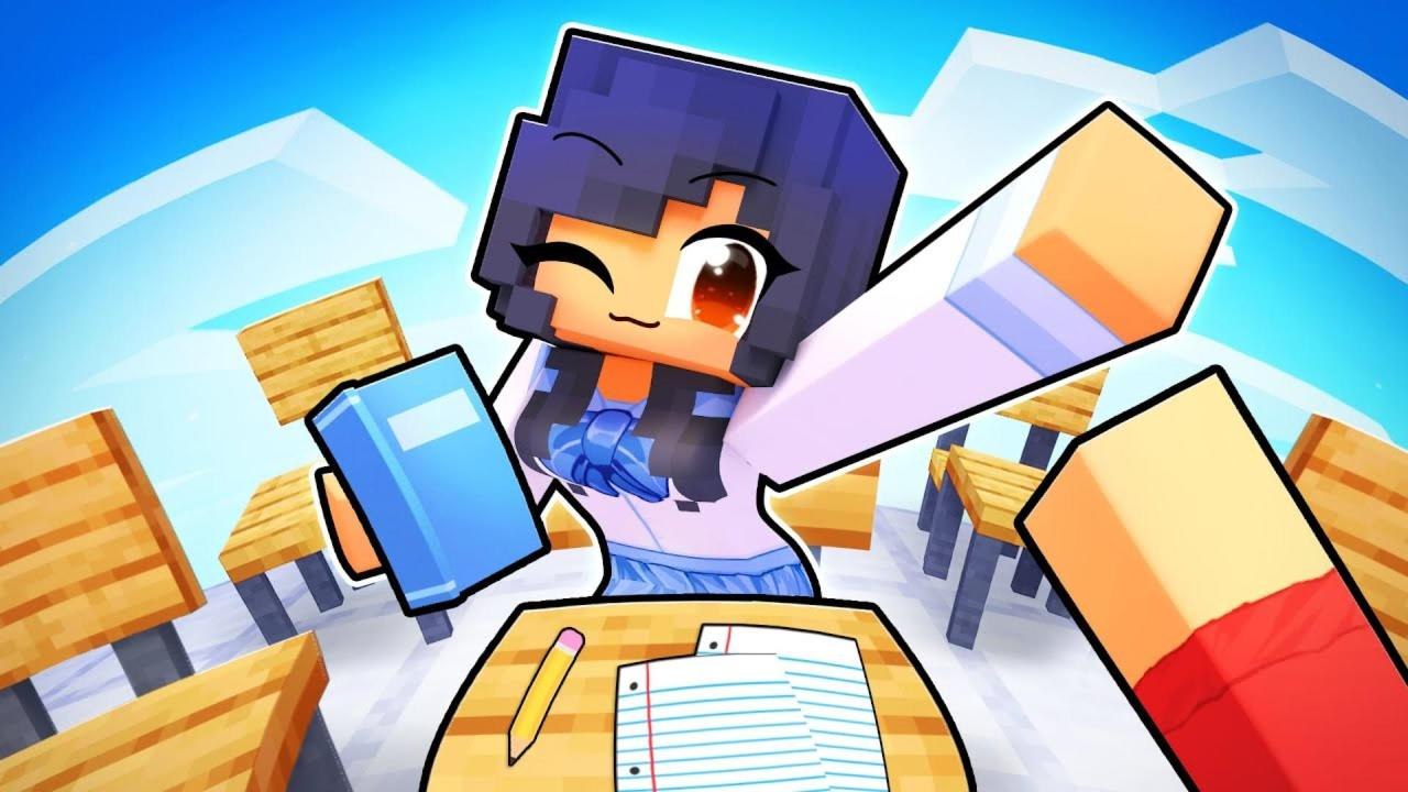 Going to SCHOOL with APHMAU in Minecraft! - video Dailymotion