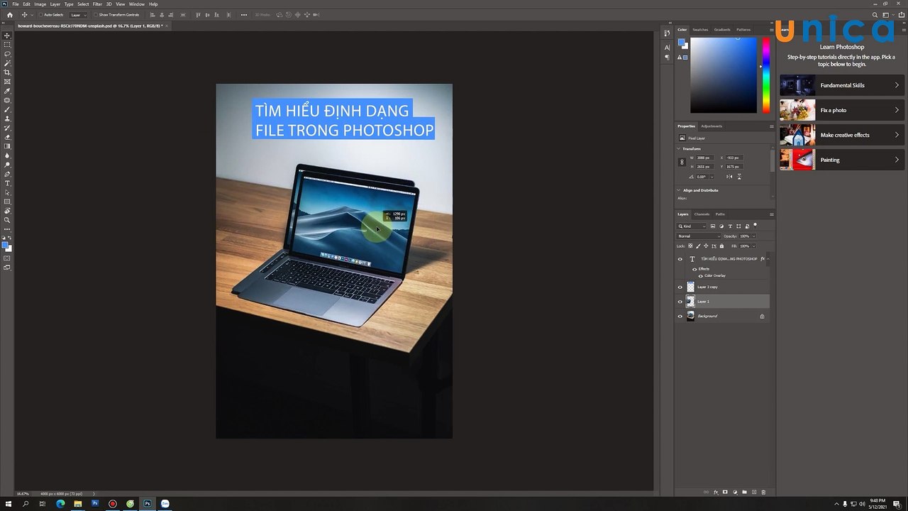 3.Tìm hiểu định dạng file trong photoshop - video Dailymotion