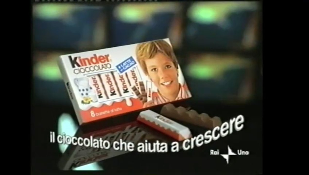 Pubblicità/Bumper anno 2002 RAI 1 - Kinder Cioccolato con Licia Colò ...